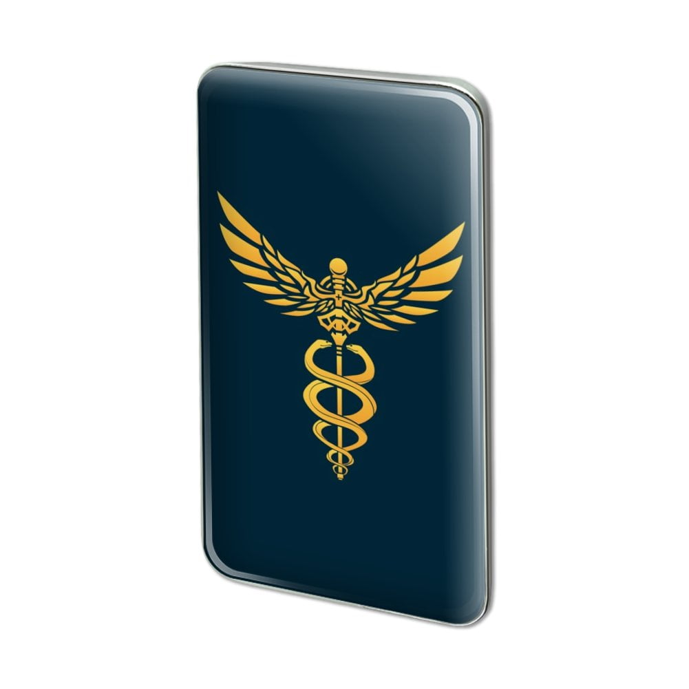 Caduceus Medical Symbol Doctor Nurse EMT Metal Rectangle Lapel Hat Pin ...