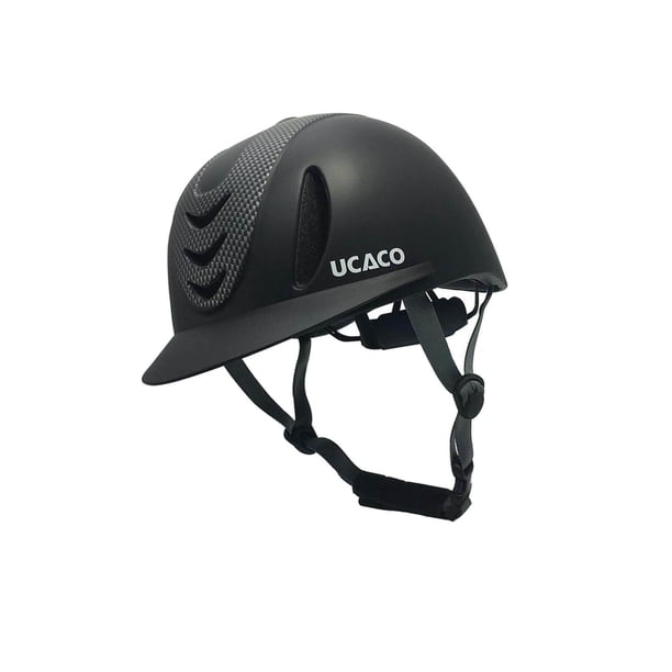 Starter Equestrian Helmet Safety Helmet for over 13 years Old carbon ...