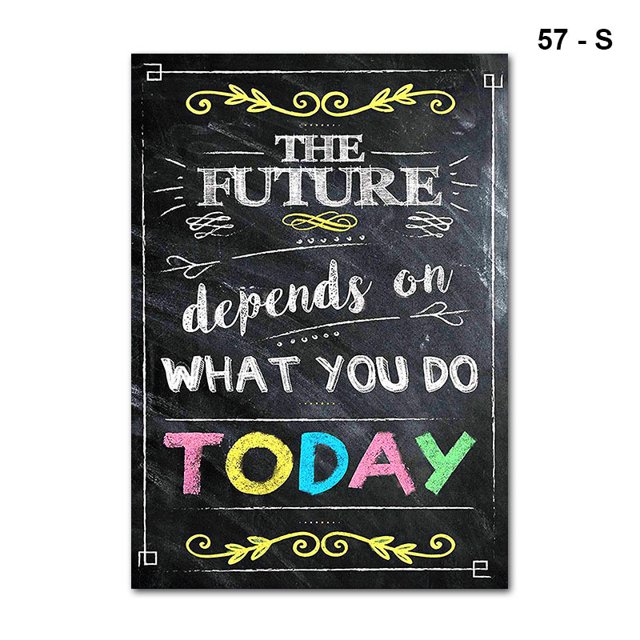 Alexsix Motivational Classroom Wall Posters Inspirational Quotes for ...