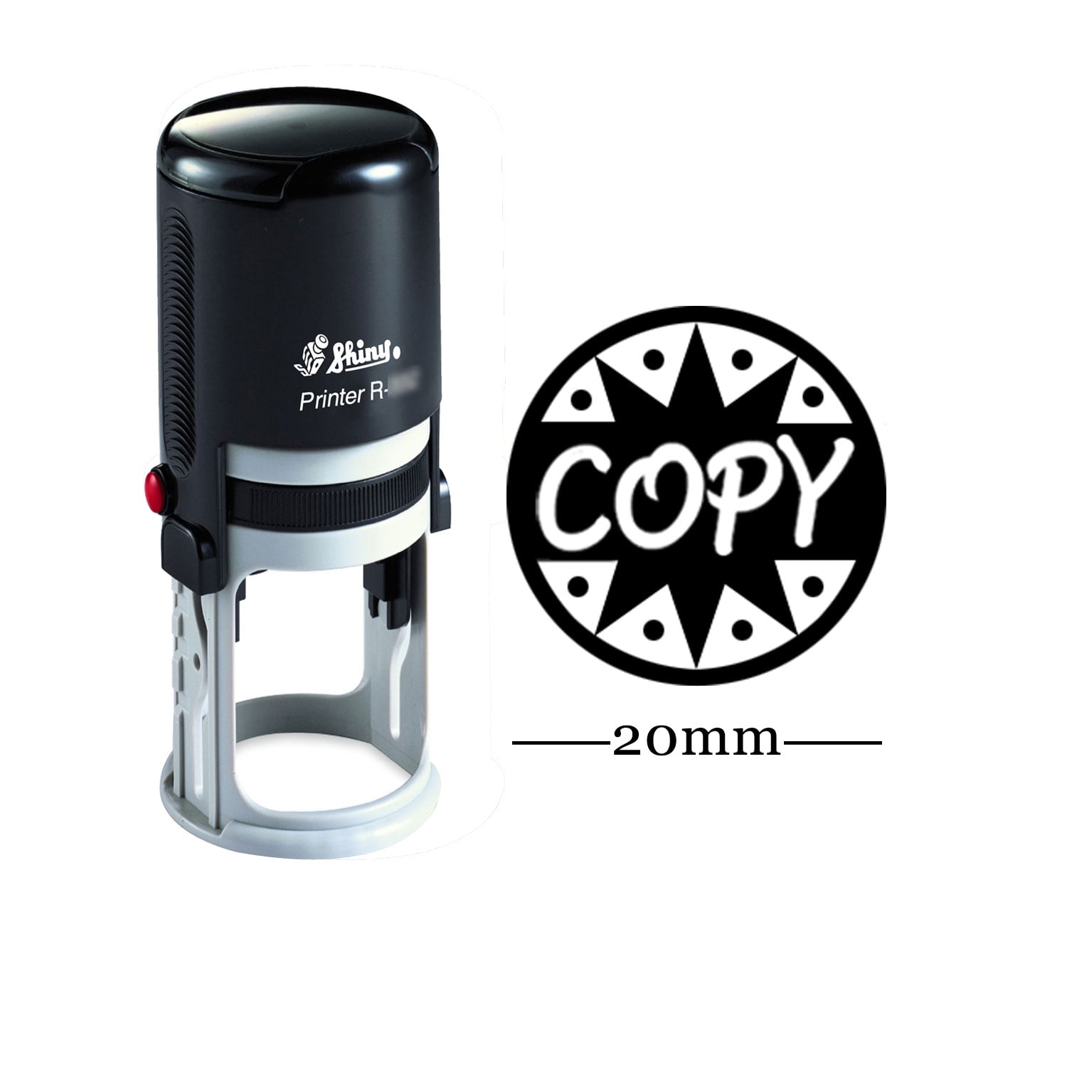 COPY Round Self Inking Office Stationary Stamp Personalized Custom ...