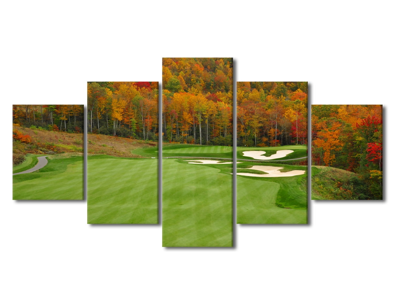 TISHIRON 5PCS Framed Canvas Wall Art Set,60"x32" North Carolina ...