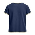 Felirenzacia George Men's Quarter Button Front Short Tee, 0.4Lbs Cotten ...