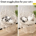 Mewoofun Macrame Cat Hammock, Wall Perch Kitty Kitten Pet Window Swing ... Mewoofun Macrame Cat Hammock, Wall Perch Kitty Kitten Pet Window Swing ...