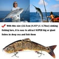 BESTSKY 2026 New Swimbaits for Bass Lifelike 4 Segment Big Giant ...
