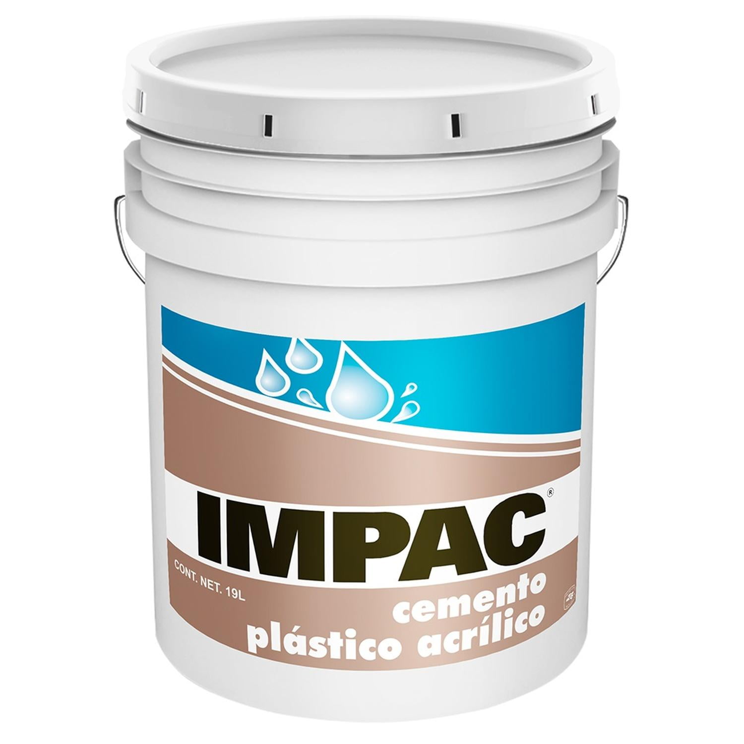 IMPAC Cemento Plástico Acrílico Blanco 19 Lts/ Cubeta IMPAC Cemento ...