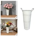 AOOOWER Galvanized Metal Vases for Flowers Farmhouse Decorative Flower ...