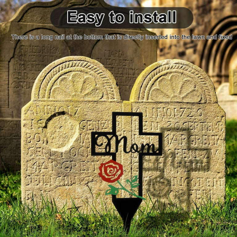 Cross Tombstone Drawing