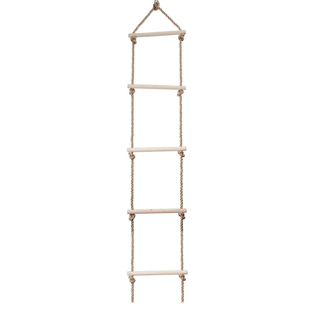 Wooden Rope Ladder Children Climbing Toy Safe Sports Rope Swing (5 ...