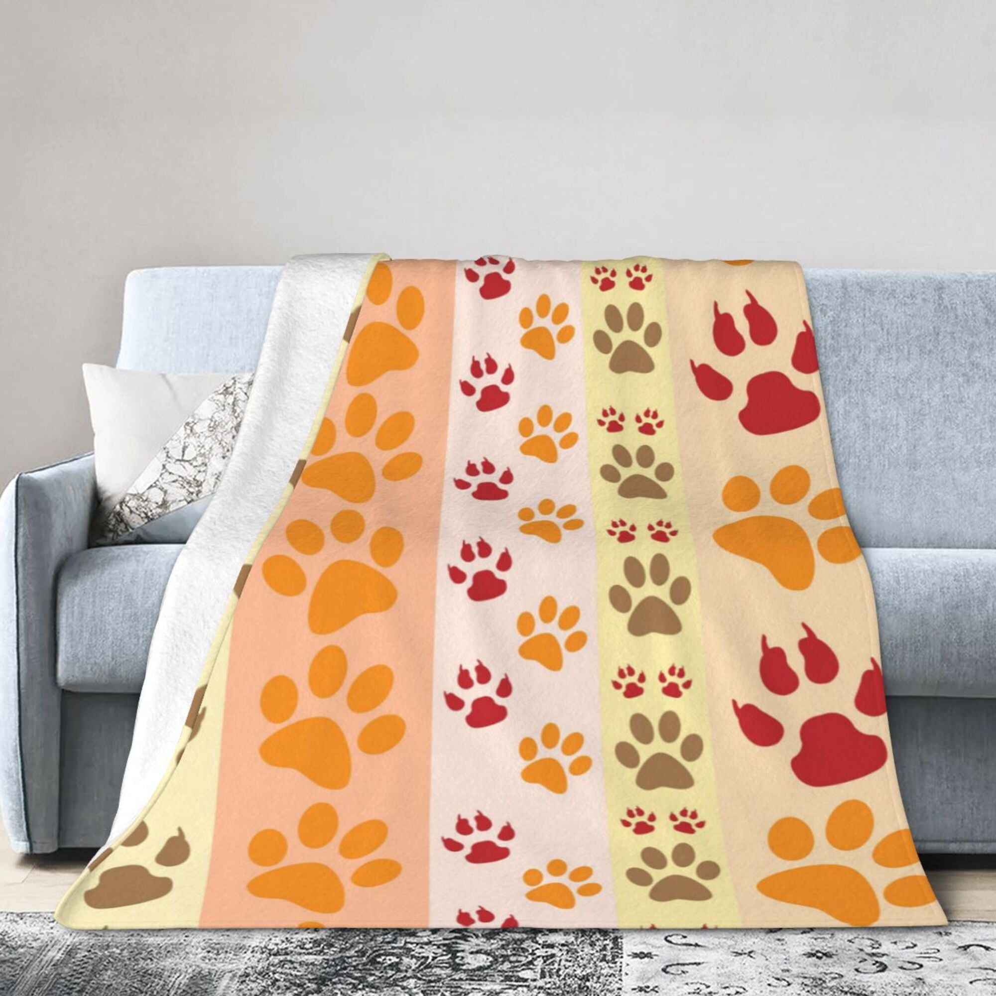 DouZhe Ultra-Soft Micro Fleece Lightweight Flannel Bed Blanket, Fun Dog ...