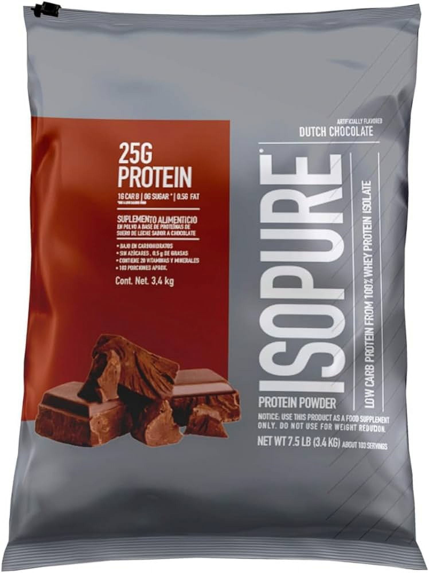 ISOPURE LOW CARB 7.5 LBS CHOCOLATE | Walmart en línea