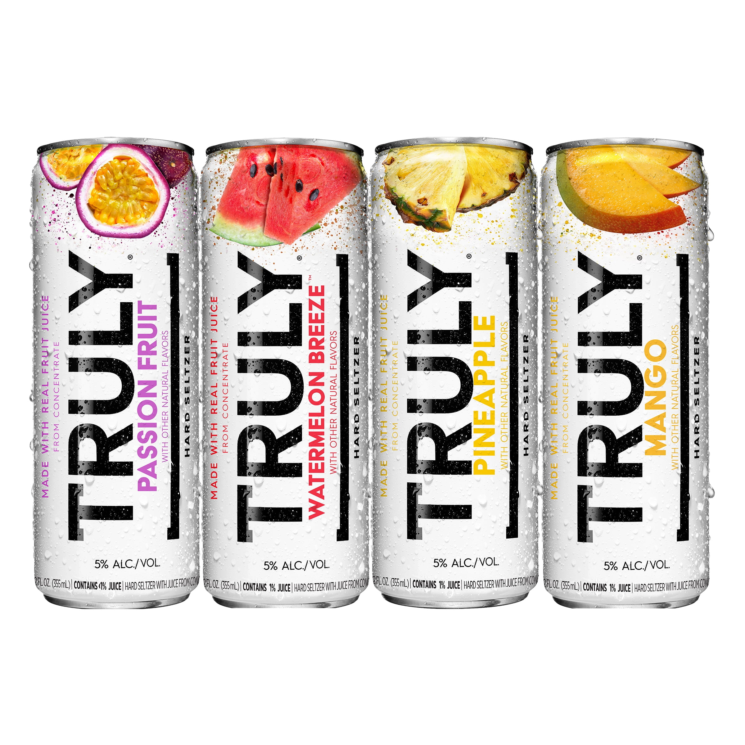 TRULY Hard Seltzer Tropical Variety Pack, Spiked & Sparkling Water, 12 ...