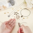 DIY Jewelry Making Sets Includ Brass Round Snake Chain Zinc Alloy ...