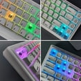 20Pcs Transparents Keycaps Mechanical Keyboards Keycaps Blanks Backlit ...