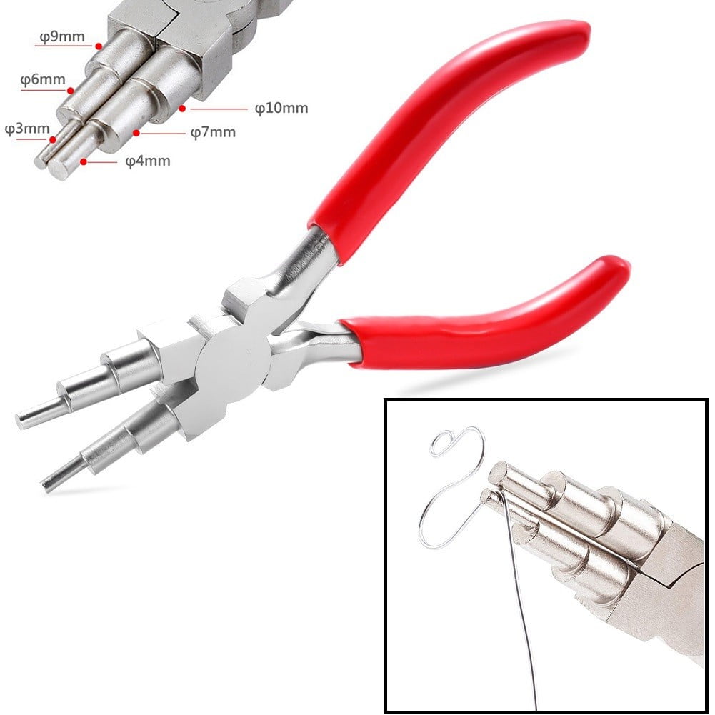 6 In 1 Bail Making Plier with Non-slip Comfort Grip Handle Wire Looper ...