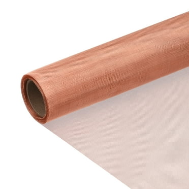 Uxcell 4"x39" Copper Mesh Roll Pure Copper Wire Mesh Corrugated Shape 4 ...