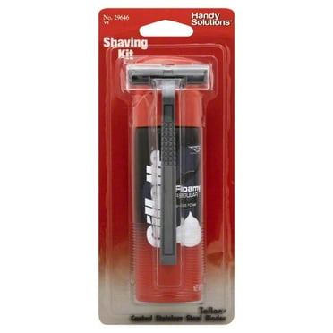 Union Razors Three Piece Straight Shave Kit Black - Walmart.com