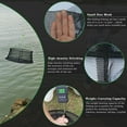 Drasry Fishing Bait Trap Foldable Minnow Crayfish Crawdad Shrimp Pier Net Collapsible Landing ...