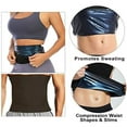 Fitness Sauna Suit Waist Trainer Women Men Sweat Enhancing Body Shaper ...