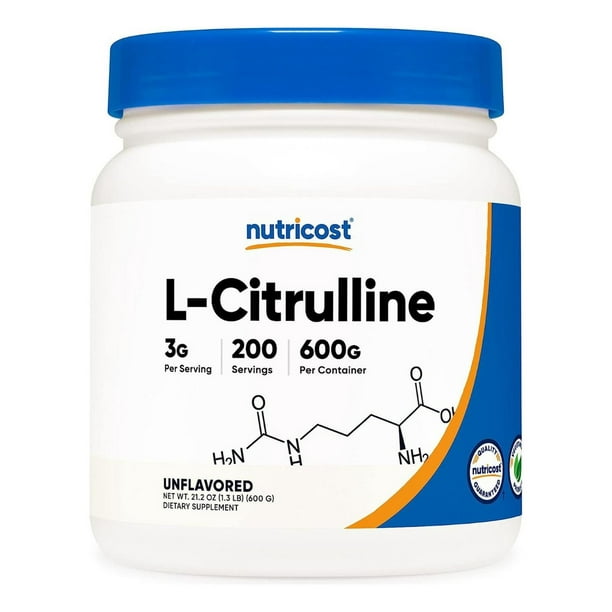Suplemento L-citrulina Pura (base) En Polvo (600g) | Walmart en línea