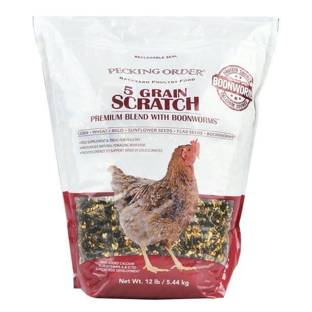 Red River Commodities Pecking Order 5 Grain Scratch Chicken Feed, 12 ...