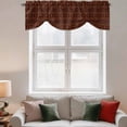 Ethnic Tribal Style Tie Up Valance Curtains Bird Geometric Boho Red ...