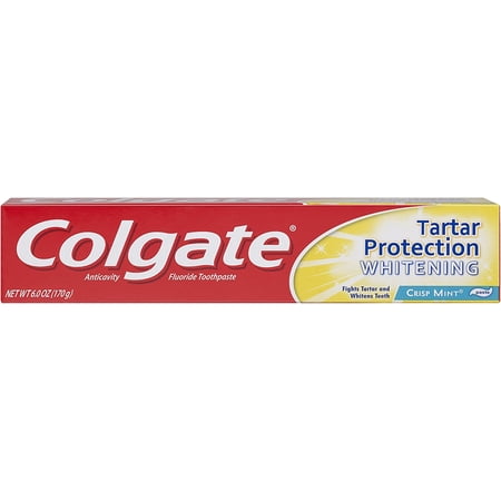 Colgate Pa Tartar Protection with Whitening Toothpaste, 6 Ounce, 6 ...