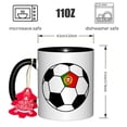 1Soccer Ball Design Ceramic Coffee Mug - Non-Slip Theme Cup with ...
