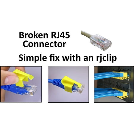 RJCLIP - Broken RJ45 Connector Solution (25 pcs Black) | Walmart Canada