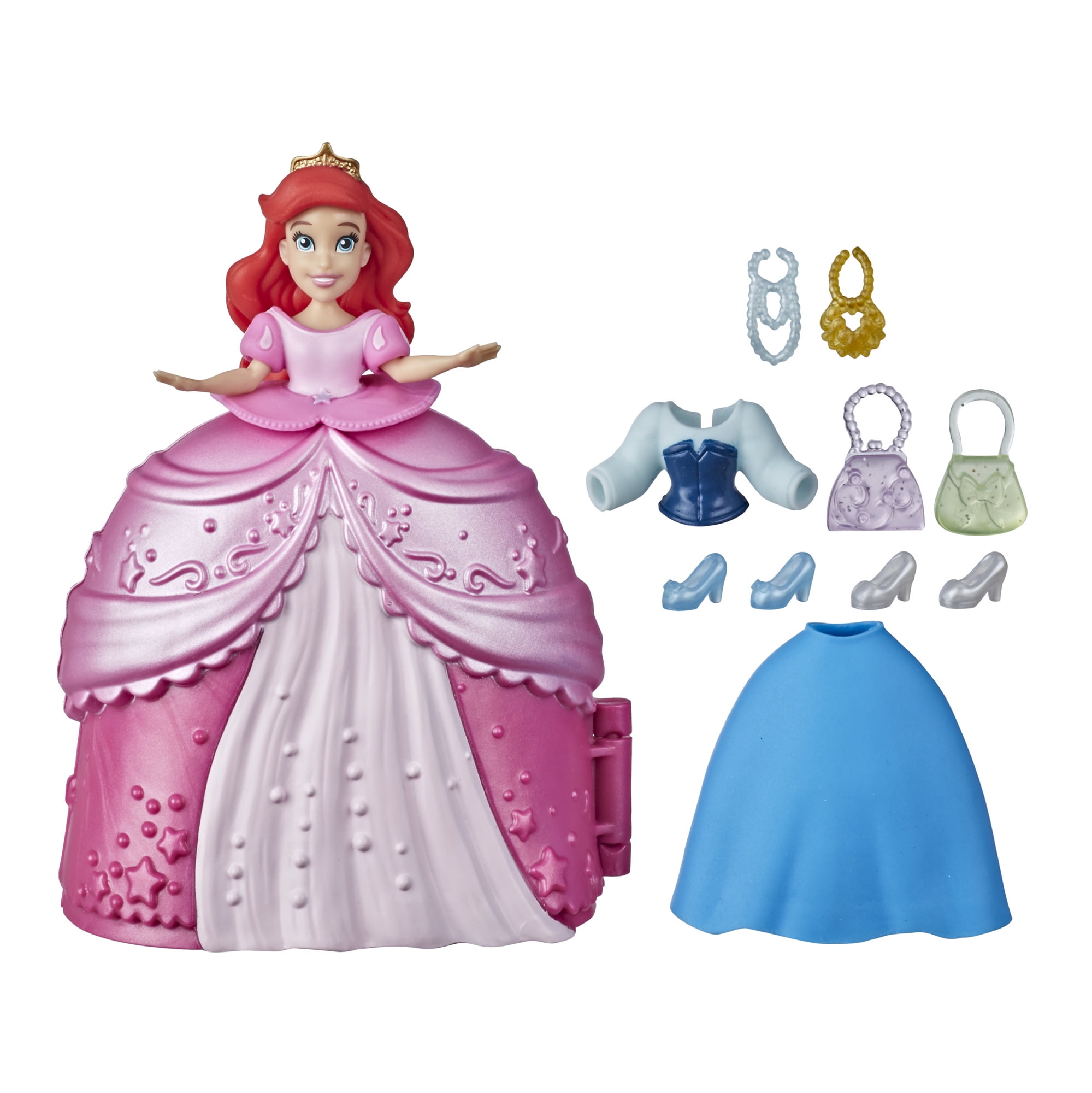 Disney Princess Secret Styles Fashion Surprise Ariel, Mini Doll Playset ...