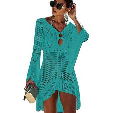 LuoHeng Cache-Maillots, Femme Maillot de Bain Dos Ouvert Robe de ...
