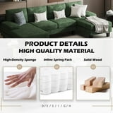 Homall U-Shape Sectional Sofa, Green Chenille Fabric, 4-Seat Couch with ...