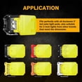 Series Light Covers, 3 Inch Square Pods Cover, Fog Filter, Yellow Tint ...