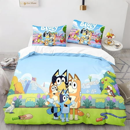 Bluey Quilt Duvet Cover Pillow Cover Kids Bedding Single Double King ...