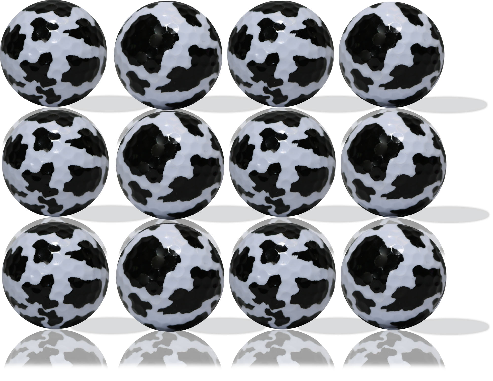 Cow Print Golf Balls 12 Pack - Walmart.com