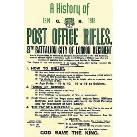 History of the Post Office Rifles, 8th Battalion City of London ...