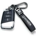 Leather Car Keychain - Premium Keyring Compatible with Honda Accord ...