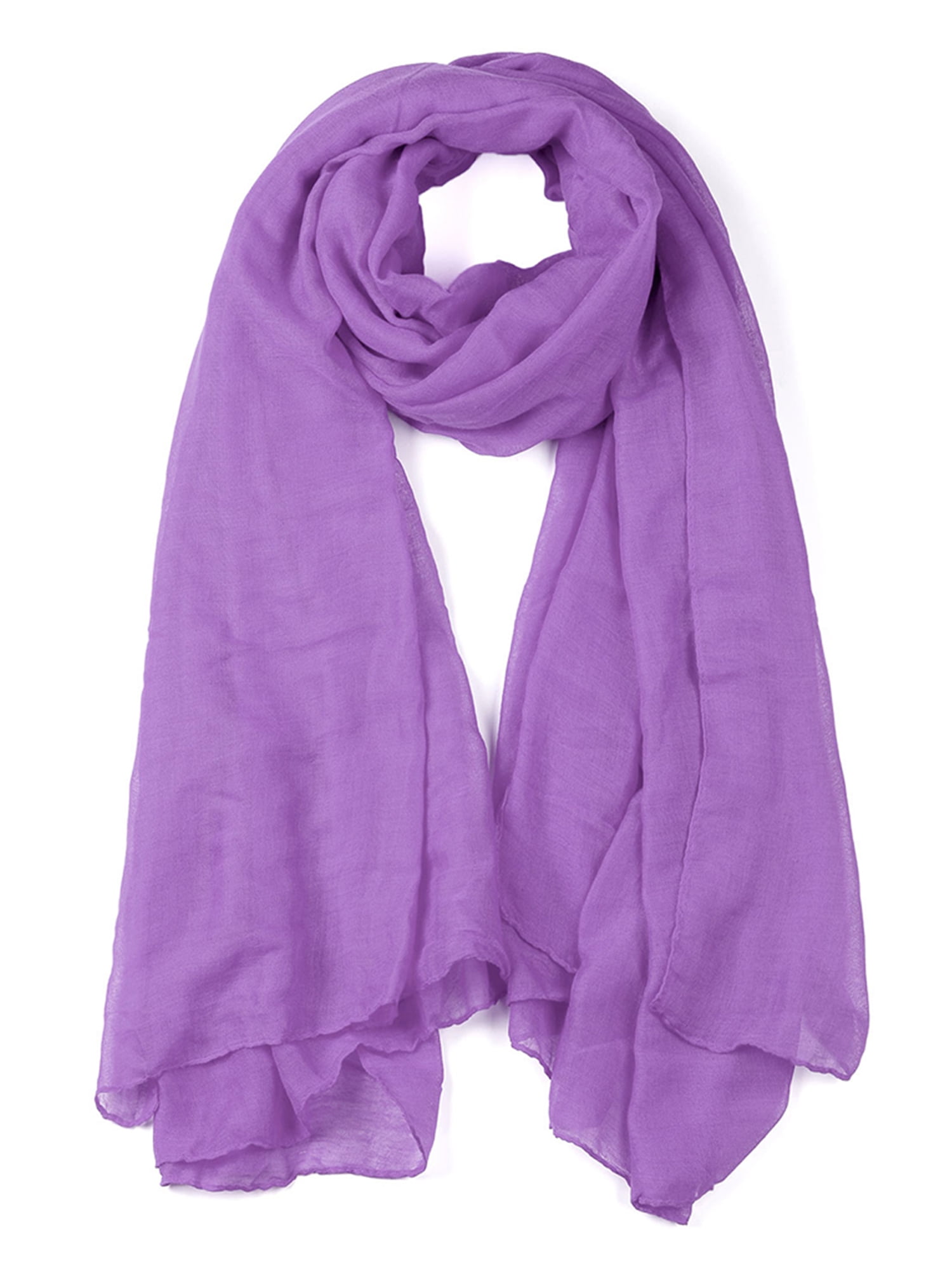 Allegra K Soft Lightweight Long Scarves With Shawl for Women and Men ...