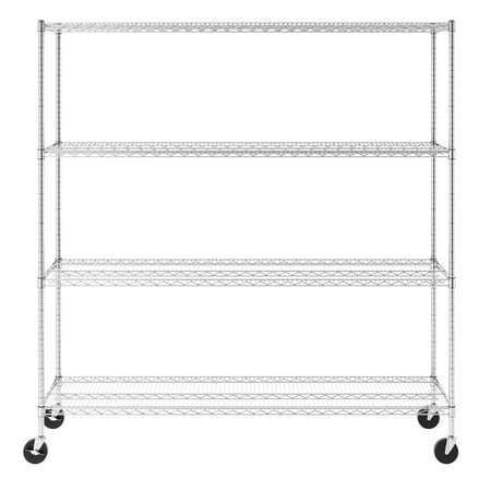SafeRacks NSF Certified Storage Shelves, Heavy Duty Steel Wire Shelving ...