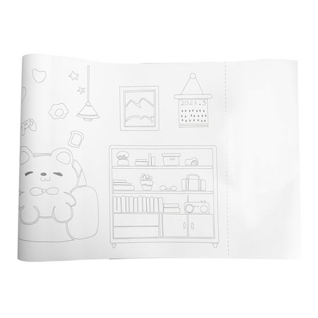 Coloring Paper Roll, 10.9yd Rich Pattern Kids Coloring Roll For Artwork ...