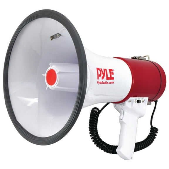 Pyle Bullhorn Megaphone Speaker System, Loud Voice, Large Siren ...