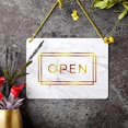 Open & Closed Sign - Gold Marble Finish - Reversible Hanging Sign ...