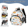 ALAZA Cartoon Aircraft and Vehicles Mini Backpack School Bookbag Age 3 ...