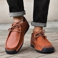 PLERISE Men's British-Style Retro Loafers – Hand-Sewn Durable Casual ...