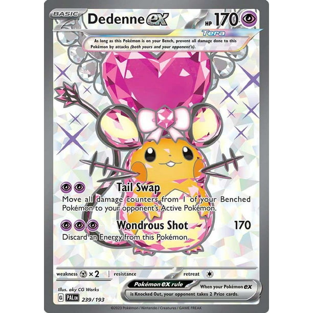 Pokemon Paldea Evolved Ultra Rare Dedenne ex #239 - Walmart.com