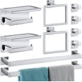 Bathroom Accessories Set 23.6 Inch Toilet Paper Holder with Phone Shelf ...