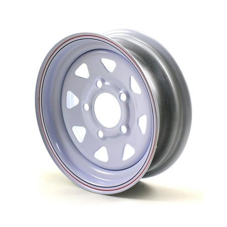 12X4 5-Lug on 4.5" White Spoke Trailer Wheel - Walmart.com - Walmart.com