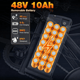 AZHAR 750W Foldable Electric Bike for Adults, 48V 10Ah 20 mph Removable ...