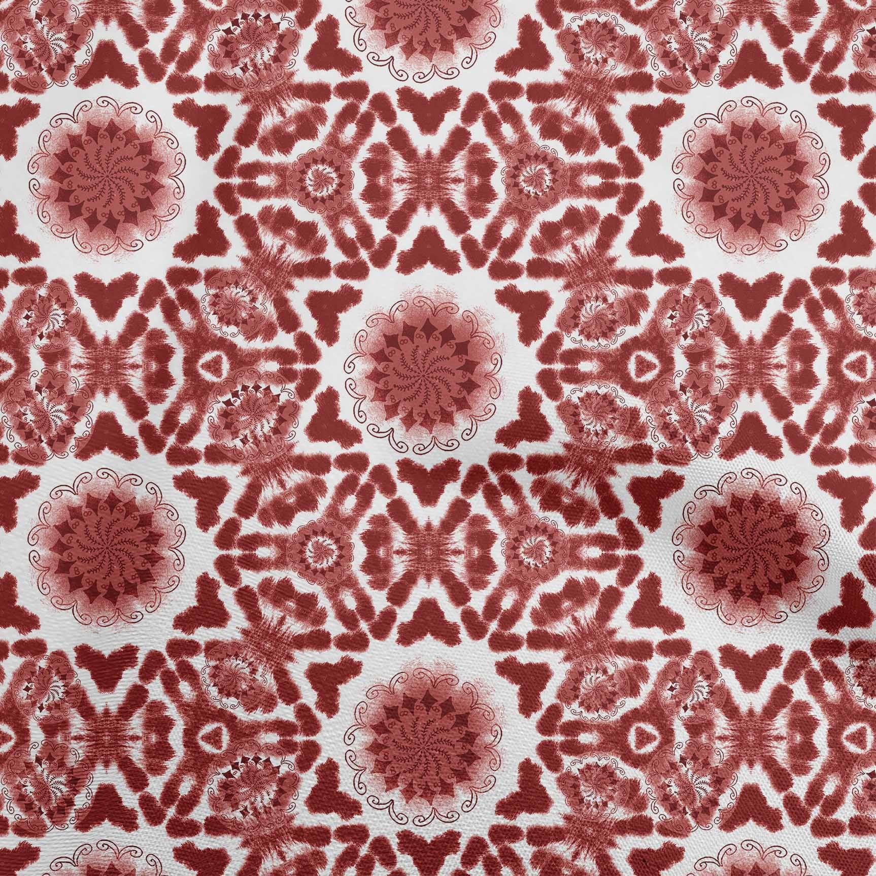 oneOone Cotton Poplin Maroon Fabric Asian Tie And Dye Sewing Craft ...