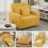 AECOJOY Convertible 3-in-1 Chair Bed Sleeper & Lounger with Adjustable ...