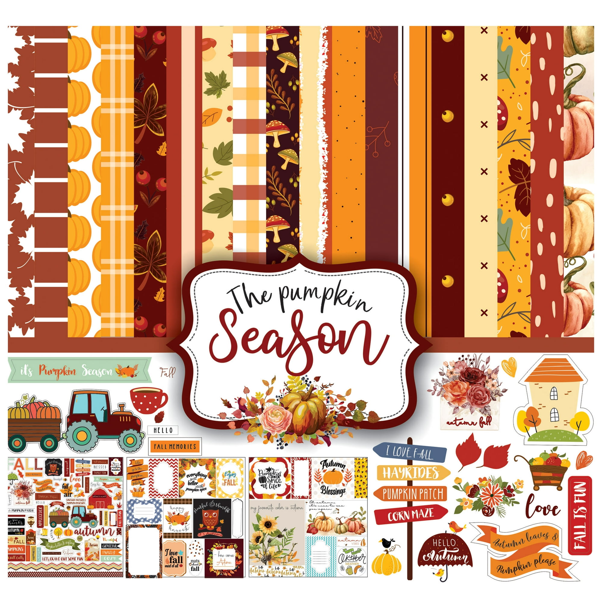 Click here for Inkdotpot Autumn Fall Theme Collection Double-Side... prices